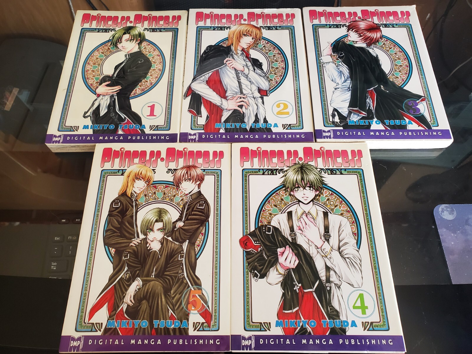 Princess Princess Vol 1-5 English Manga OOP Mikiyo Tsuda DMP BL/Yaoi ...