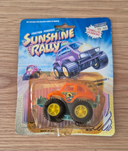Sunshine Rally Friction Powered Vehicle Rev Up Sparking Buggy Vintage ...