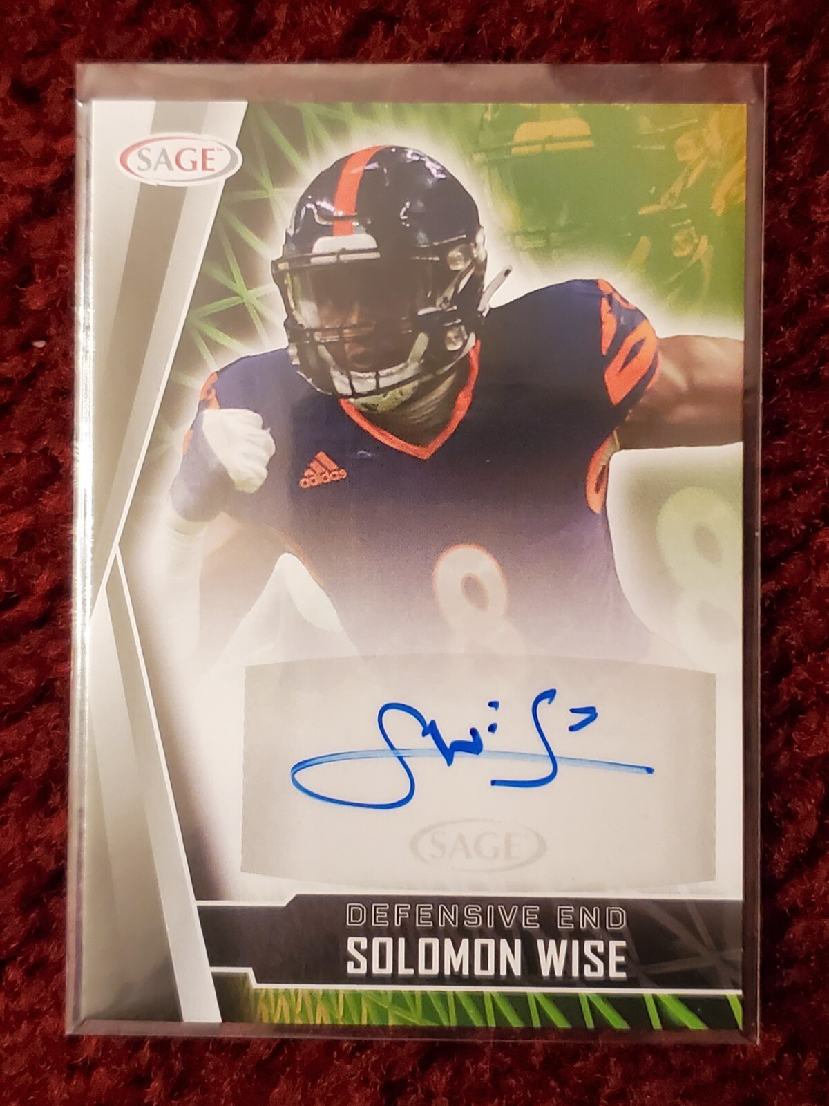 🏈2022 Sage Collectibles - Solomon Wise - Base Auto ️ #A-SW2 - Alcorn State🏈 | eBay