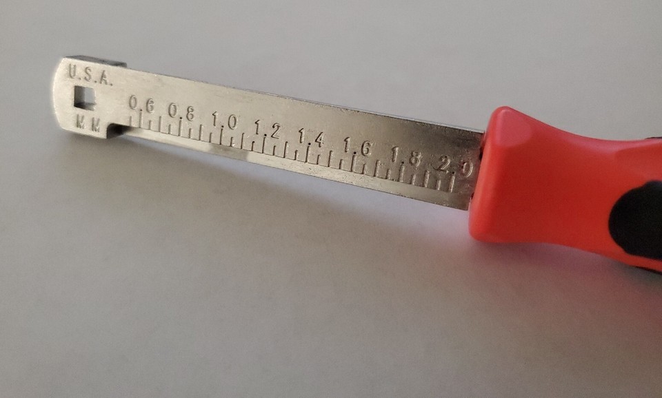 Snap on tools 1 spark plugs gapper tool pocket driver FBP2 RED USA made ...