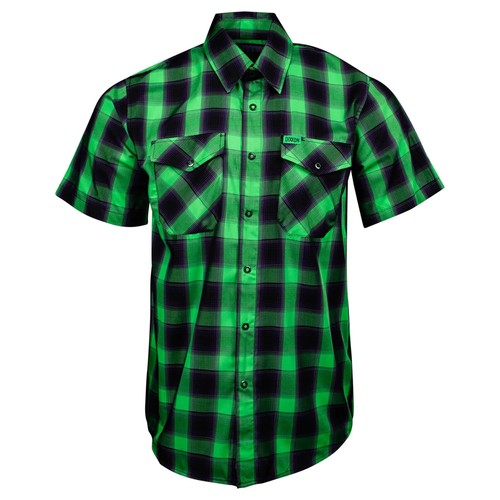 DIXXON Flannel "The Lagoon" Men's 2XL Bamboo Snap Shirt Creature Horror ...