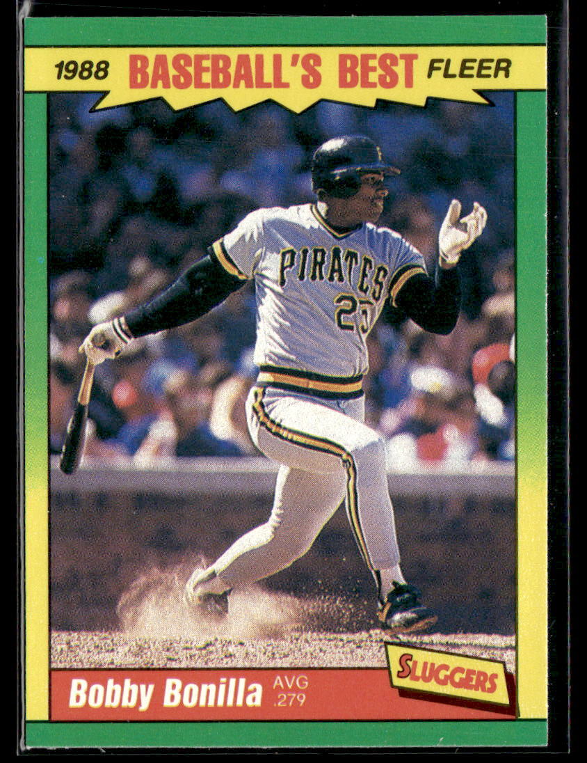 1988 Fleer Baseball's Best Sluggers vs. Pitchers #3 Bobby Bonilla Card ...