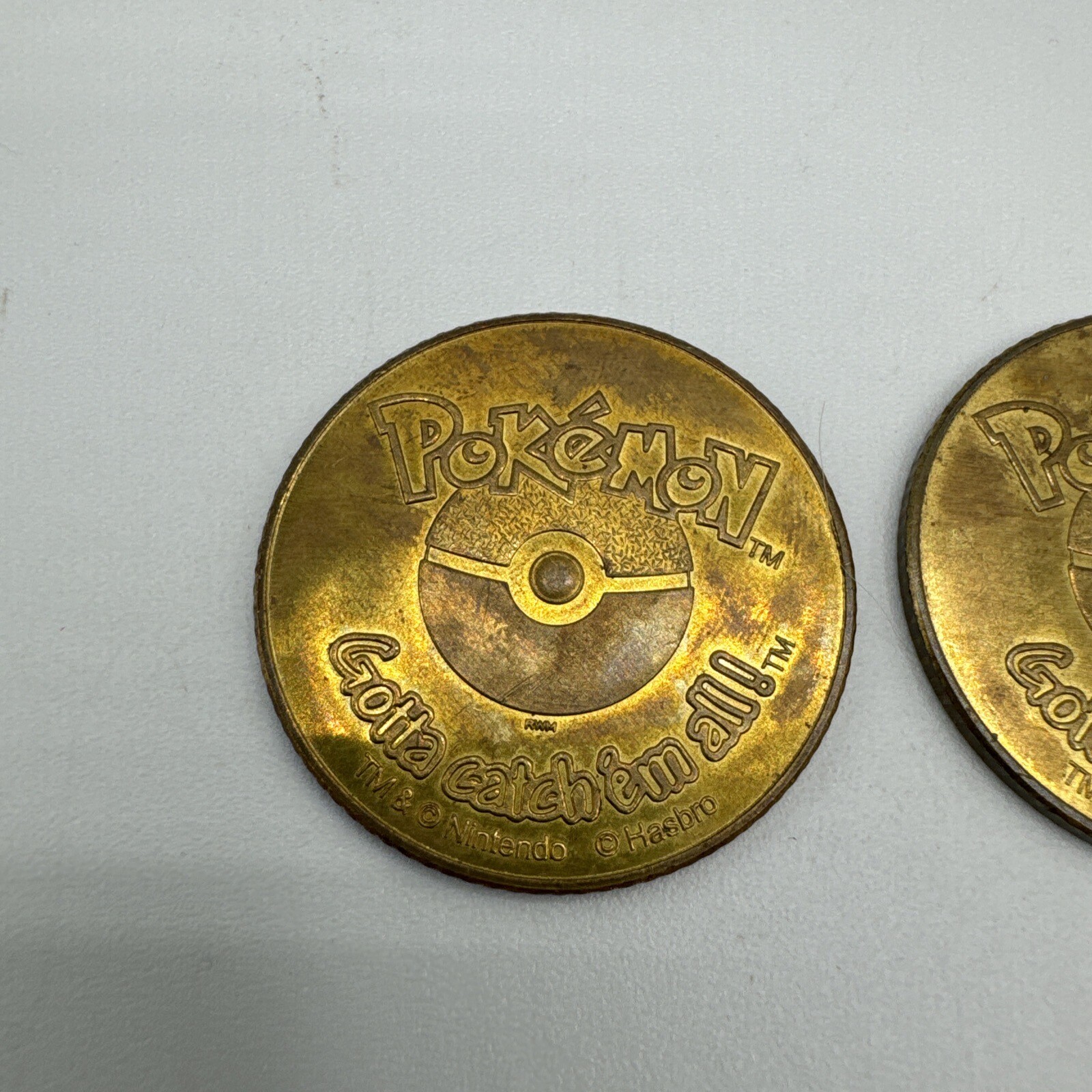 Pokemon VTG Battling Coin Game Nintendo Hasbro 7 Squirtle 43 Oddish 9 ...