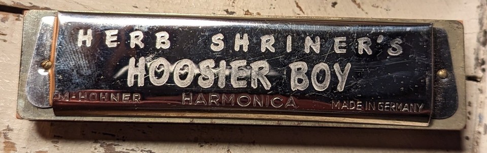 Vintage M Hohner Herb Shriner's Hoosier Boy Harmonica 1950s Era Made In ...