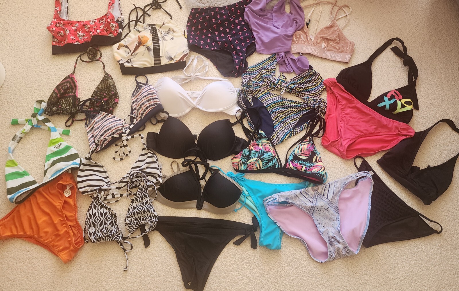 Women's Size Small Bathing Suit Mixed Lot. 24 Items. VS, ROXY. | eBay