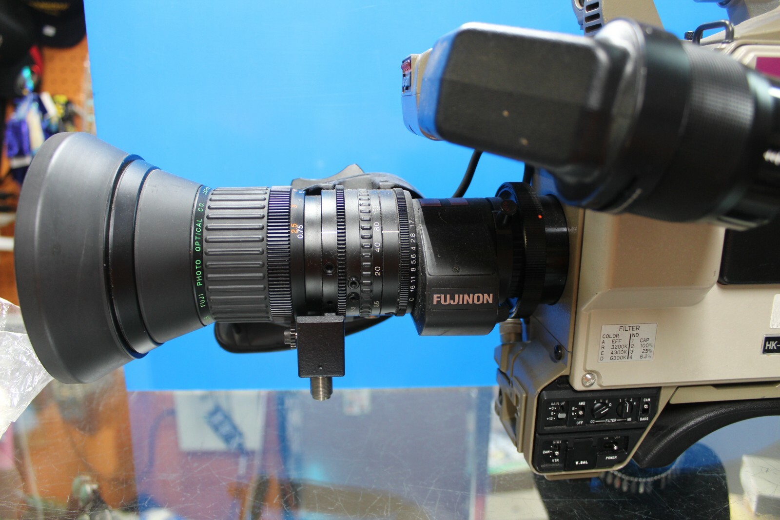 Rare Ikegami HK-355P Camera W/Fujinon EFP/ENP Short Mod Zoom Lens + 1.7 ...