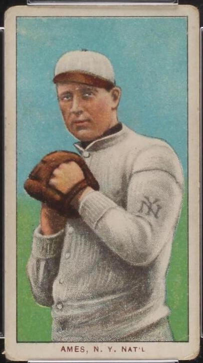 1909-11 T206 - Red Ames 150 Factory No. 30 Back Glove at Chest (RC) for ...