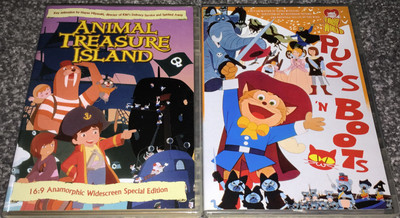 Animal Treasure Island + Puss n Boots Discotek Toei Joblot Anime R1 USA ...
