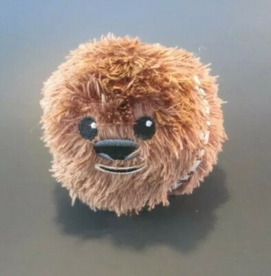 Hallmark CHEWBACCA Stuffed Plush Brown FLUFFBALLS Ornament Toy STAR ...
