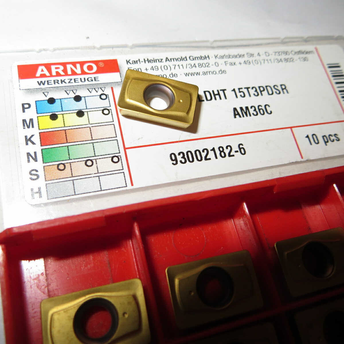 10 Pcs. ARNO LDHT 15T3PDSR AM36C Turning Carbide Inserts - Germany New ...