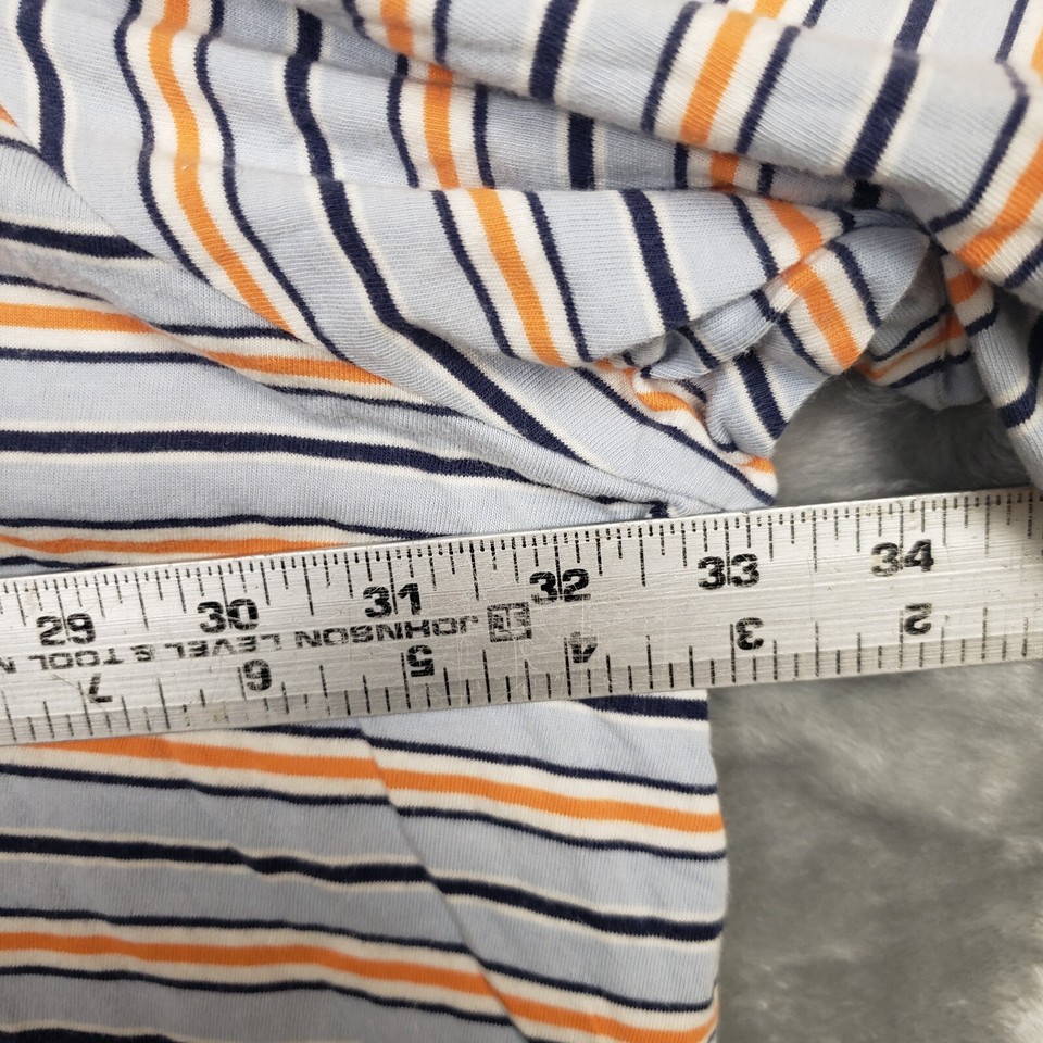 Polo Ralph Lauren Polo Shirt Blue/Orange Striped Pony Mens Size 4XB Big ...