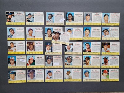 1963 POST CEREAL BASEBALL CARDS You Pick Complete your Set Choose your ...