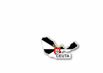 Autocollant sticker carte drapeau region espagne province ceuta | eBay
