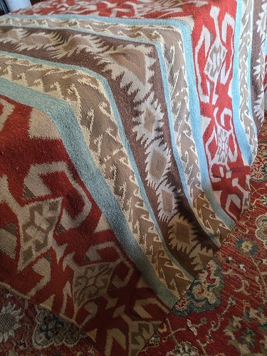 Vtg Silverado Home King Bedspread Indian Western Ranch Blanket ...