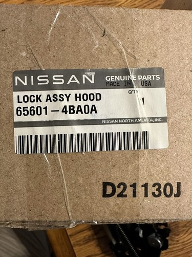 Genuine Hood Lock Latch Assy Nissan Rogue S-model 2014-2020 65601-4BA0A ...