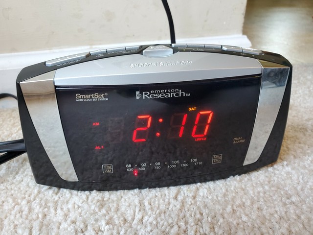 Emerson Research CKS5055B Auto Set SmartSet Am/fm Digital Dual Alarm ...