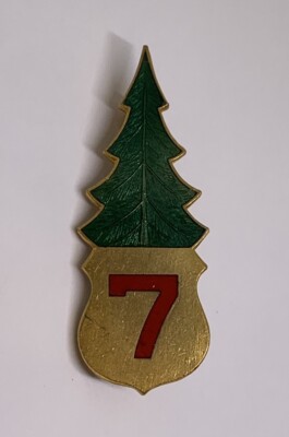 Vtg Highway Route 7 Forest Tree Districts Carpenters Union Lapel Pin ...