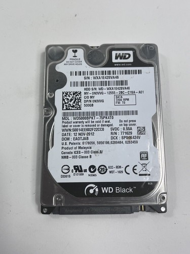 Western Digital WD WD5000BPKT-08K4 500 GB 2.5 in SATA II Hard Drive | eBay