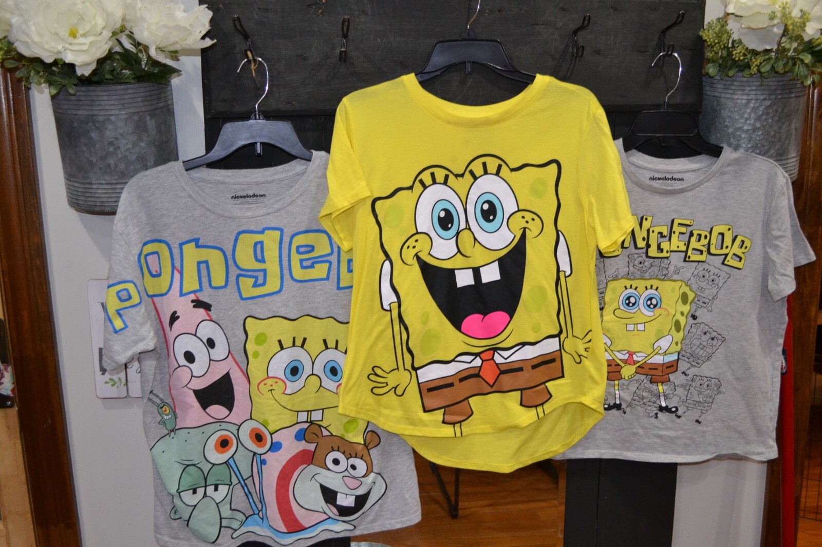 Lot of 3 XL/XXL Spongebob Shirts Juniors 15/17 | eBay