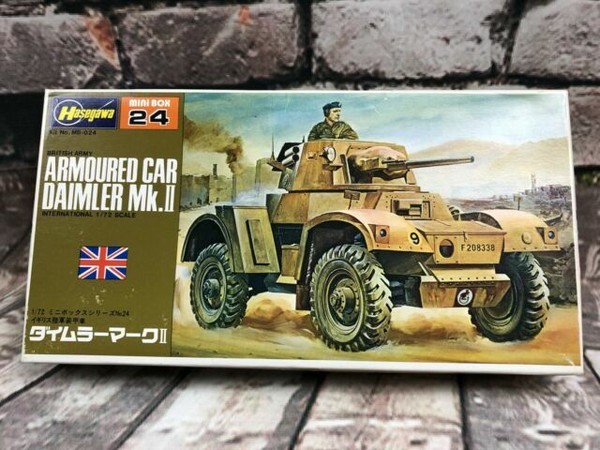Hasegawa 1/72 Scale Ww2 British Army Daimler Mk.ii Armoured Car Model ...