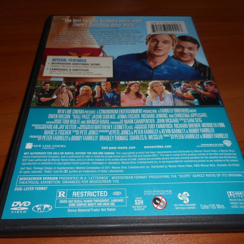 Hall Pass (DVD, Widescreen 2011) 794043144417| eBay