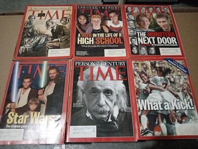 Time Magazine Lot Einstein Cover Detached Columbine USWNT Star Wars | eBay