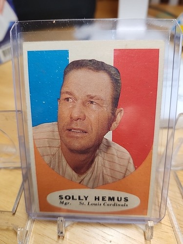 1961 TOPPS SOLLY HEMUS CARDINALS MANAGER #139 VG | eBay