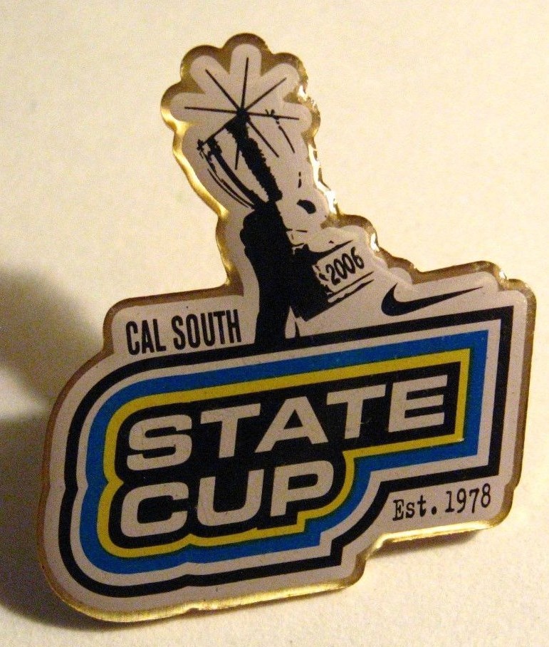 Cal South State Cup Lapel Pin - California Soccer Football 2006 Nike ...