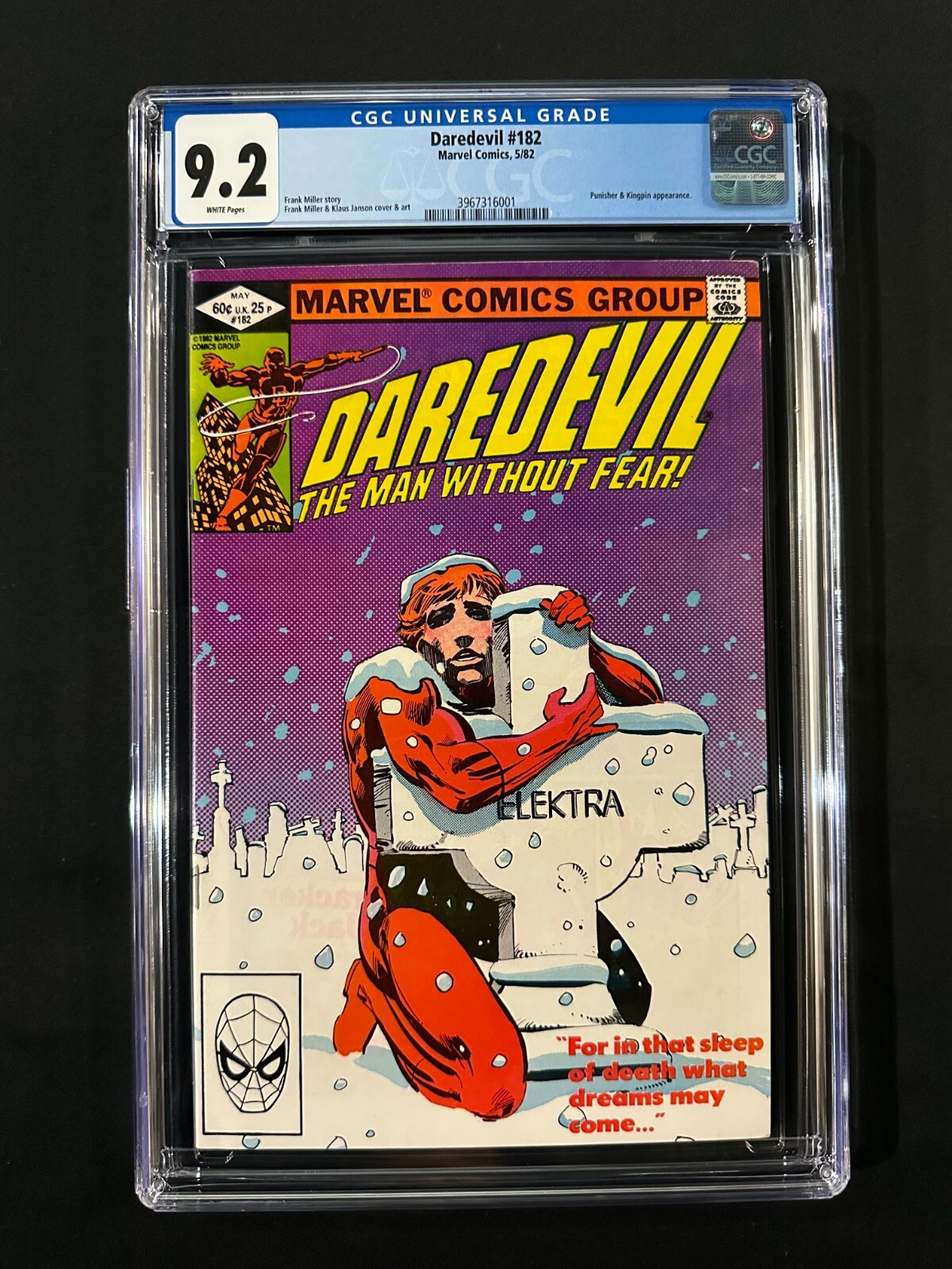 Daredevil #182 CGC 9.2 (1982) - Punisher & Kingpin app | eBay