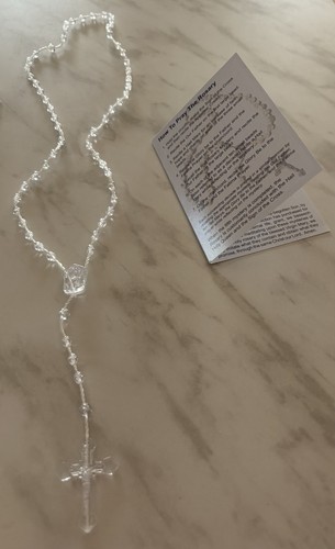 Prayer Pamphlet & Rosary Beads: How to Pray the Rosary *NEW in Open ...