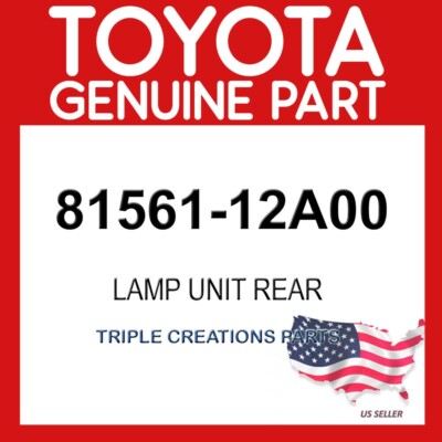 TOYOTA GENUINE 8156112A00 LENS & BODY, REAR COMBINATION LAMP, LH 81561 ...