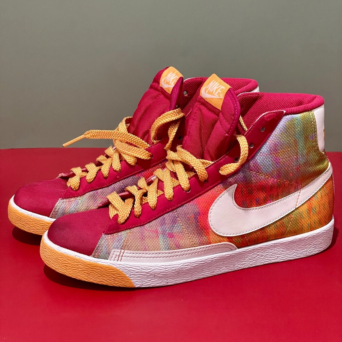 Wearing Nike Blazers High