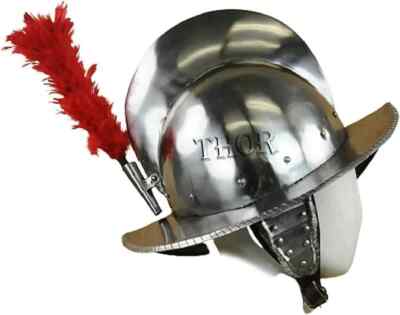Medieval conquistador Beautiful Helmet with Red Plumb, Spanish Fantasy ...