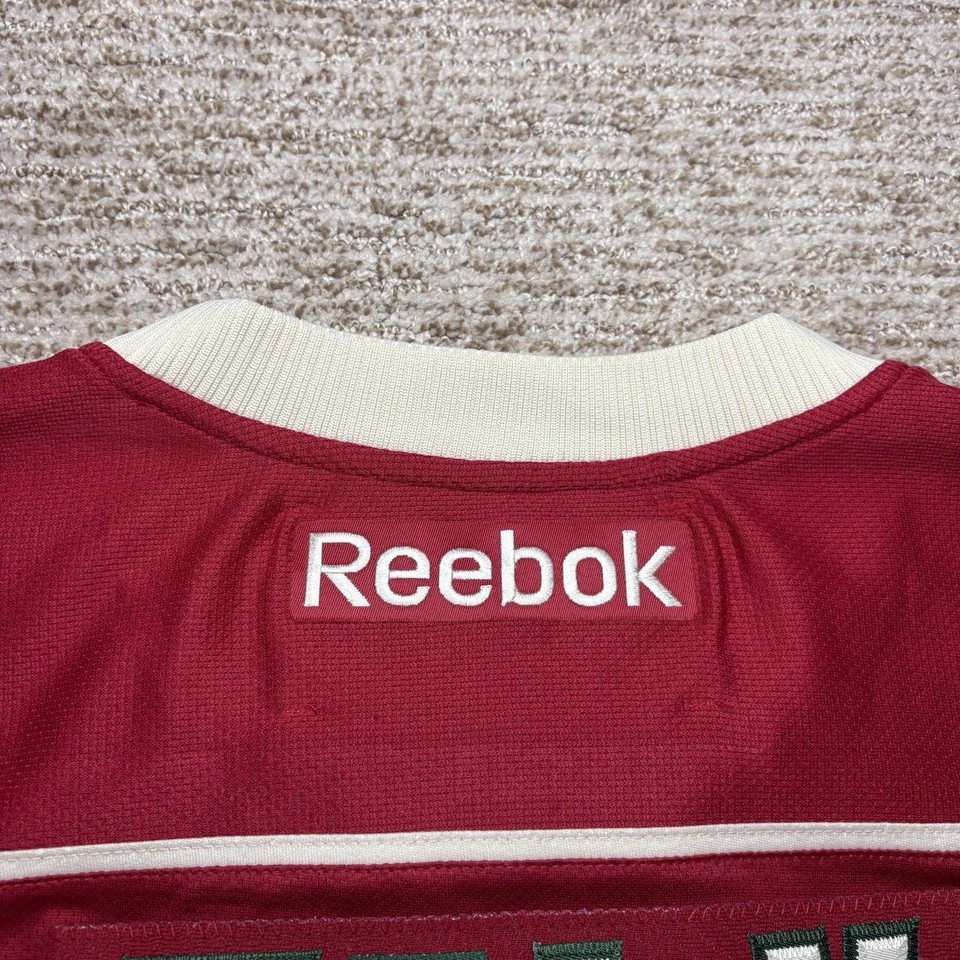 READ Justin Falk Signed Minnesota Wild Reebok Hockey Jersey XL Red NHL ...