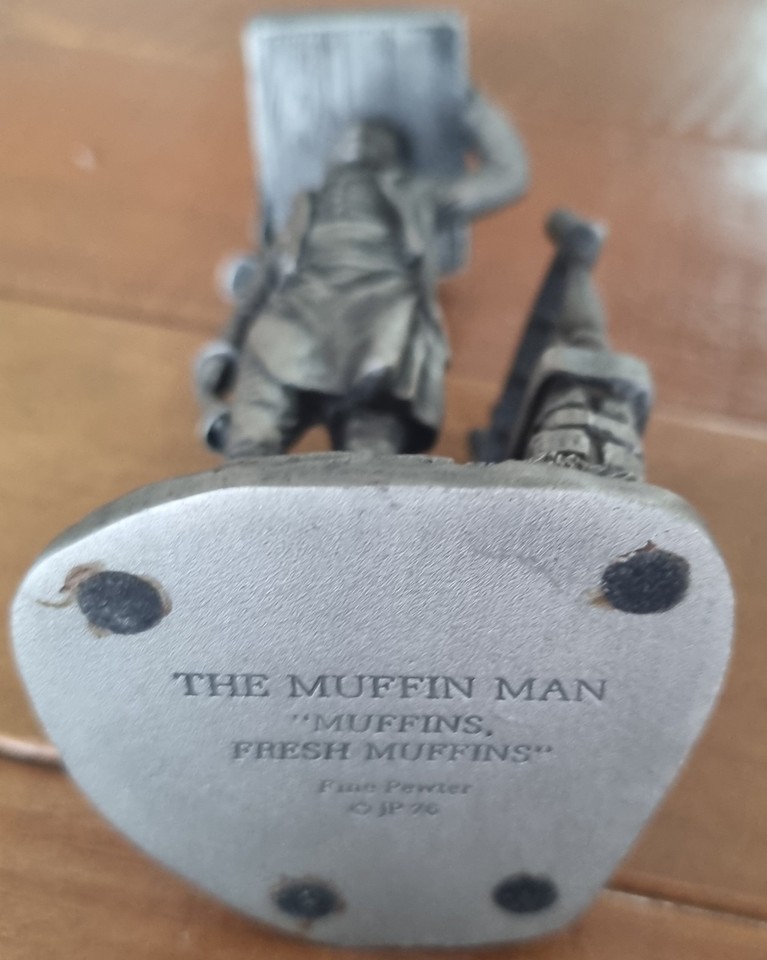 Franklin Mint Pewter Lot X 3 Cries Of London - Muffin Man, Milkmaid ...