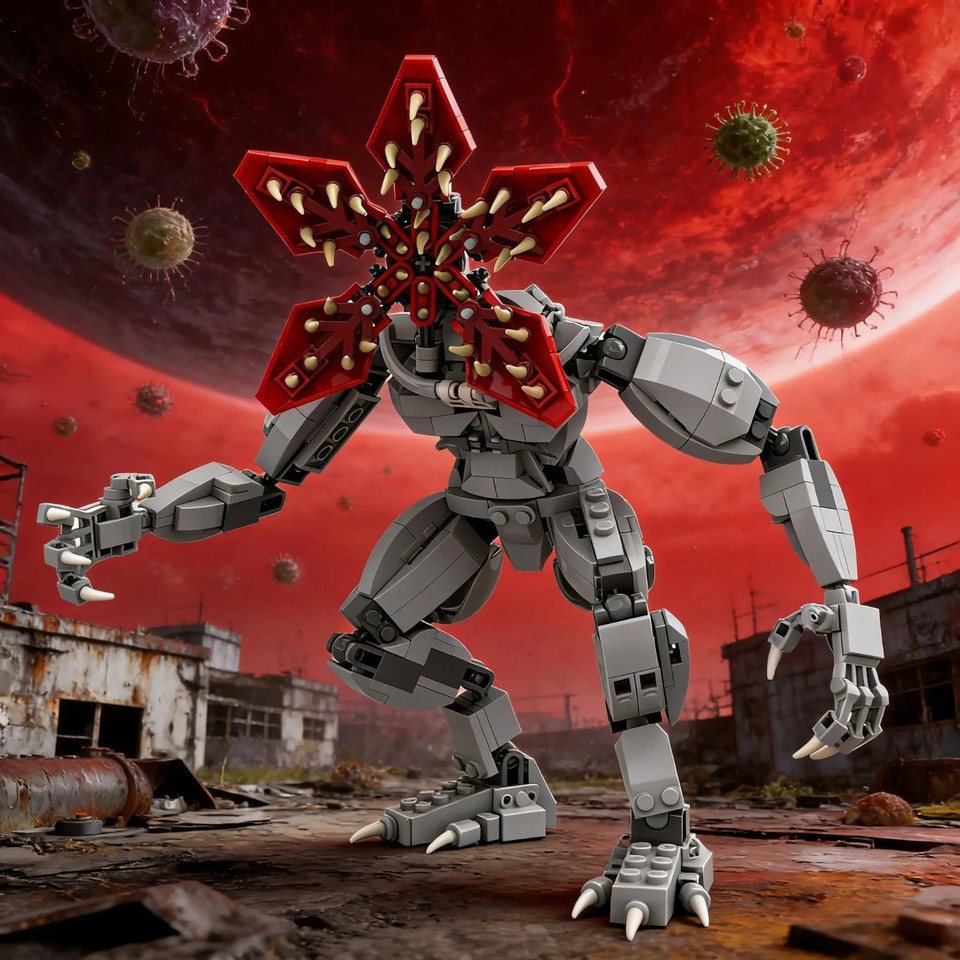 Stranger Things Demogorgon Monster MOC Building Block Set 553pcs UK ...