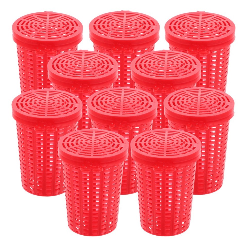 10 Pcs Bluegill Trap Fishing Bait Cup Carp Feeder Baits Cage Basket ...