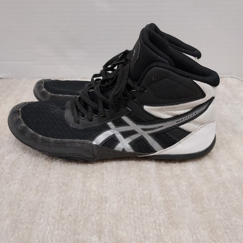 ASICS Matflex Wrestling Shoes Mens Athletic Black & White Shoes Size7.5 ...
