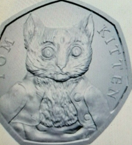 Beatrix Potter TOM KITTEN 50p COIN FIFTY PENCE complete your Beatrix ...