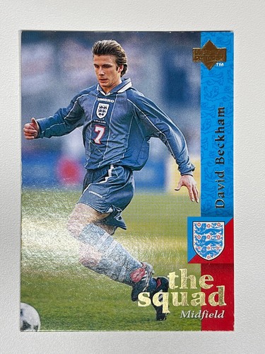 Upper Deck 1997 The Squad David Beckham Rookie RC #18 England Soccer ...