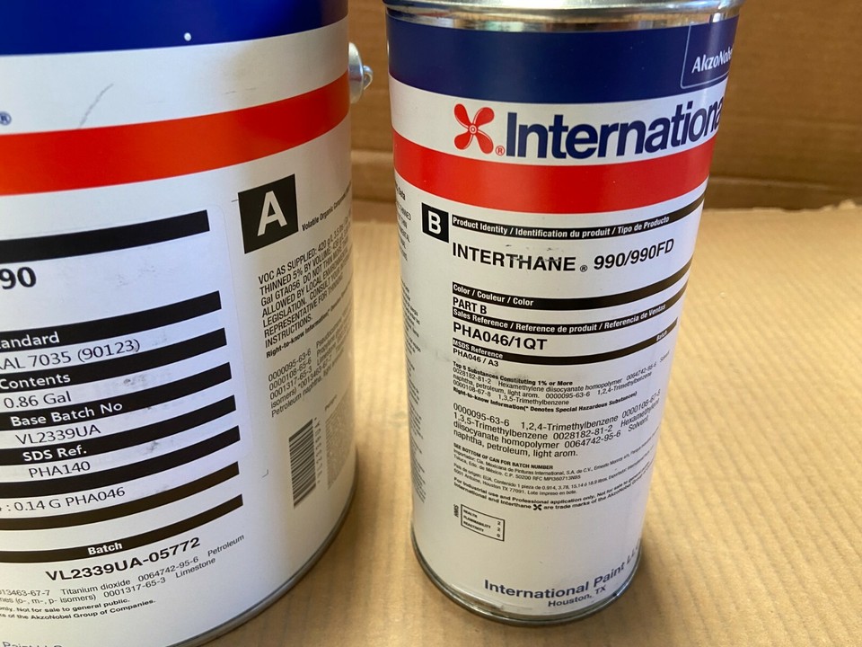 International Interthane 990 Two Component Polyurethane Light Grey | eBay