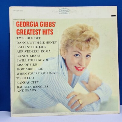 Record vinyl 33 RPM album cover sleeve vtg Lp 12" Georgia Gibbs ...