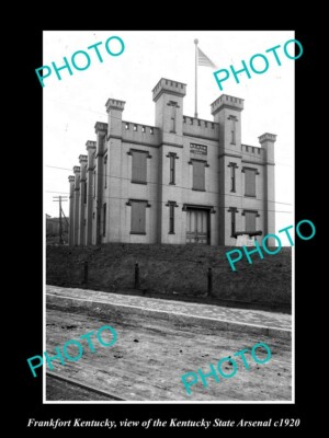 OLD 8x6 HISTORIC PHOTO OF FRANKFORT KENTUCKY THE STATE ARSENAL BUILDING ...