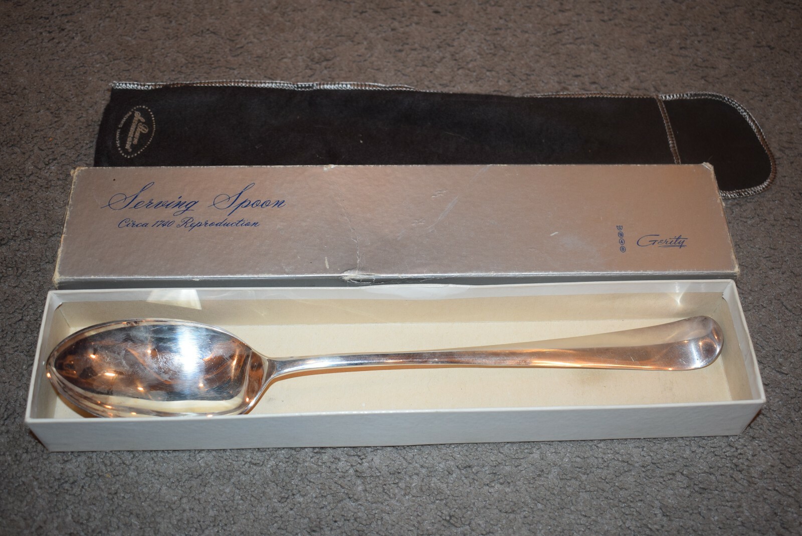 Gerity 1740 GEORGIAN REPRODUCTION 13" Silverplate Stuffing Serving ...