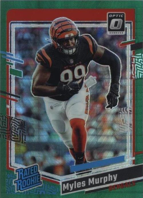 2023 Panini Donruss Optic - Rated Rookie Myles Murphy #222 Green Hyper ...