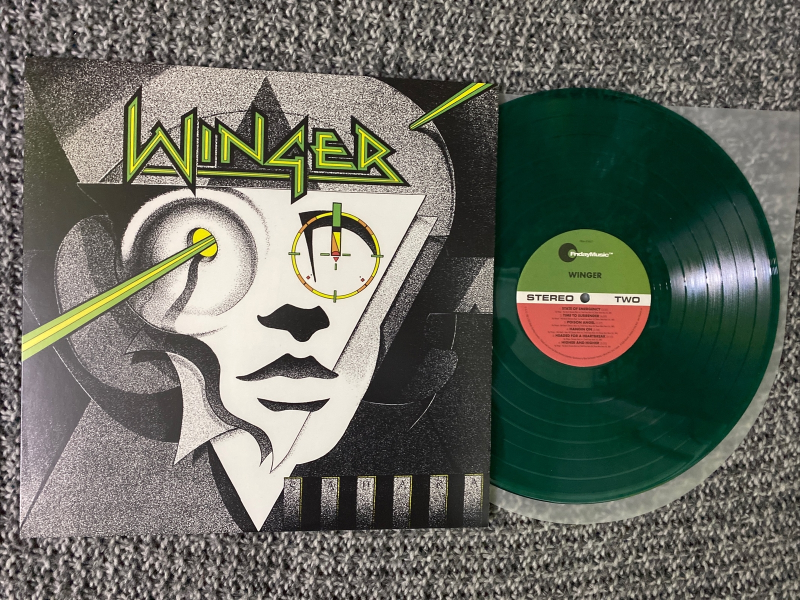 Winger Lp Winger 1988-2020 Mint Green Vinyl Limited Edition | eBay