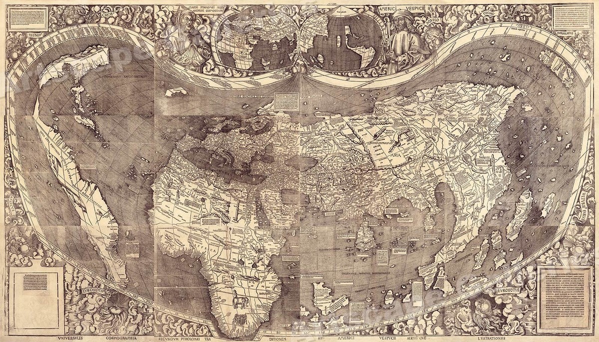 Old Maps Of The World From 1500s