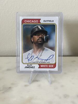 2023 Topps Heritage Real One Autograph Eloy Jiménez #ROA-EJ On Card | eBay