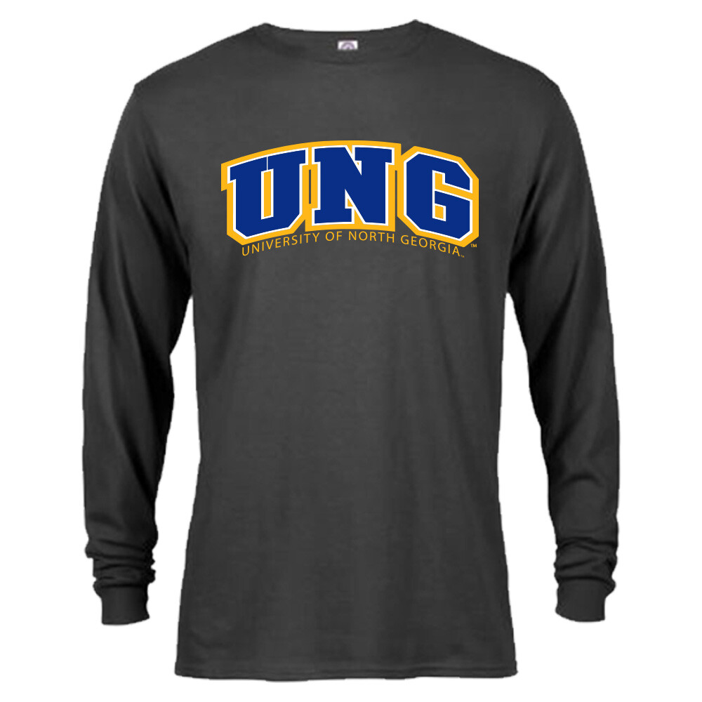 University of North Georgia Nighthawks UNG Arched Text Logo Long Sleeve ...