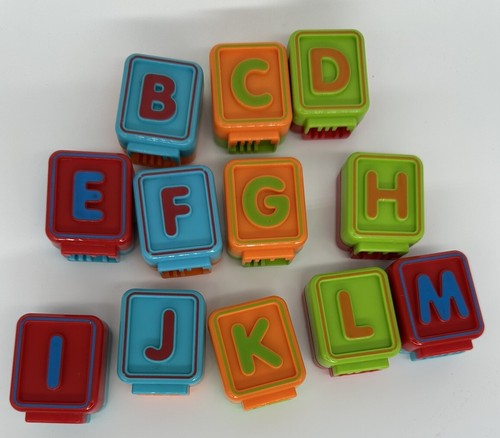 Vtech 12 Alphabet Blocks Lot- Sit to Stand Train 2 Sided Replacement ...